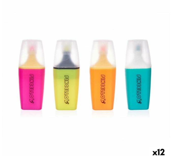 Fluorescent Marker Set Pincello 495 Yellow Green Multicolour Orange ...